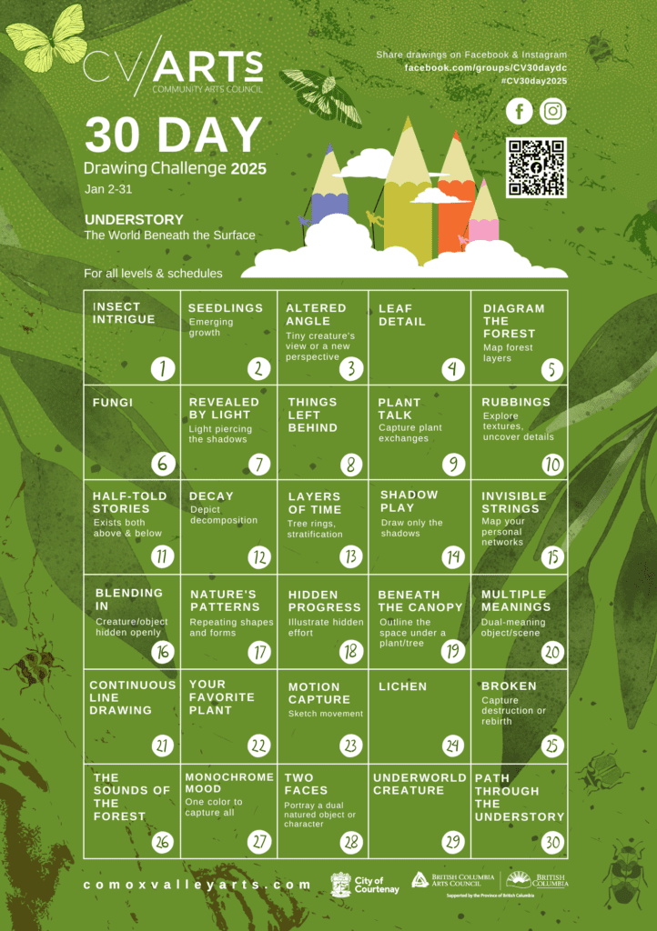 30 Day Drawing Challenge | Comox Valley Arts